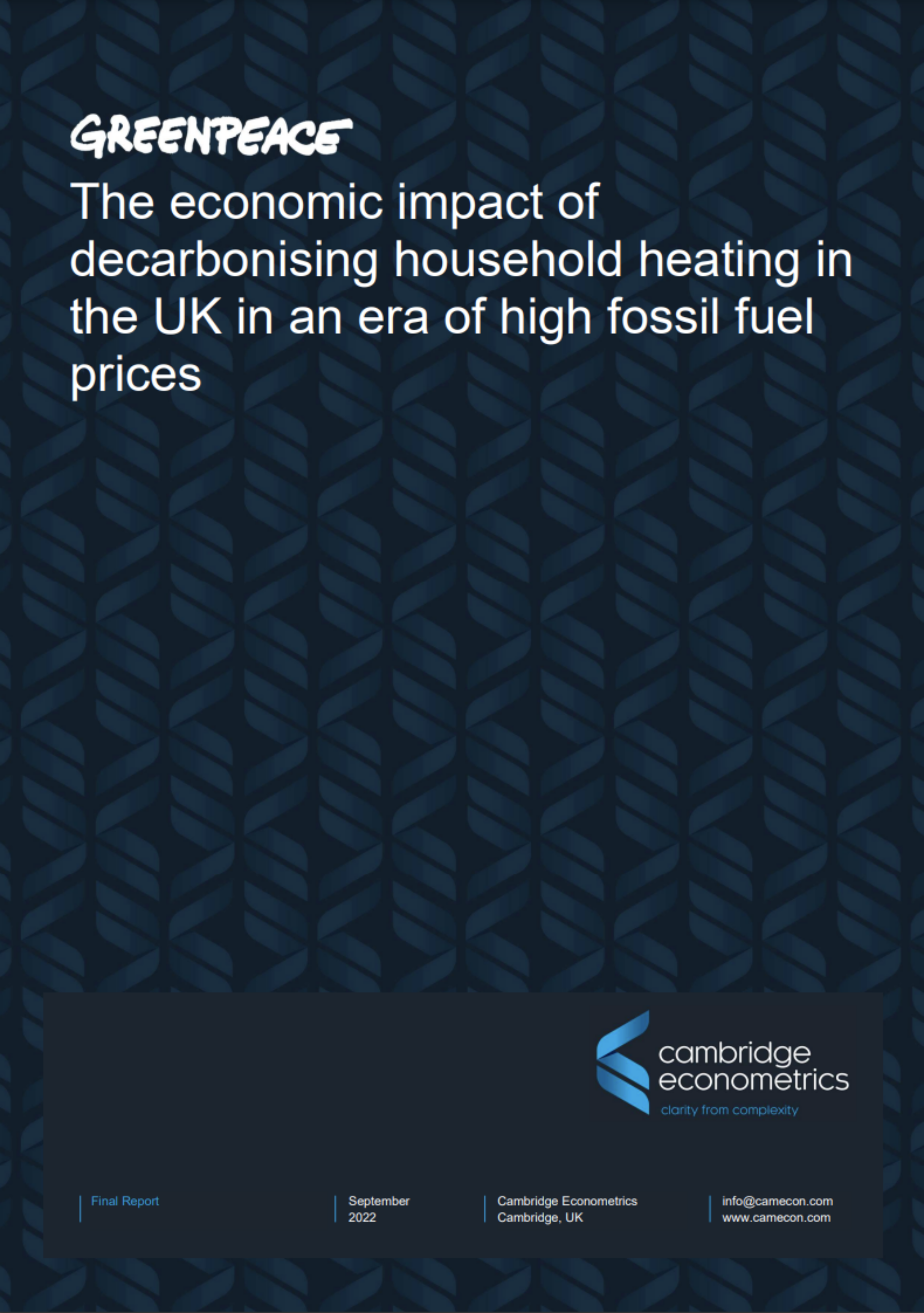The economic impact of decarbonising household heating in the UK in an ...