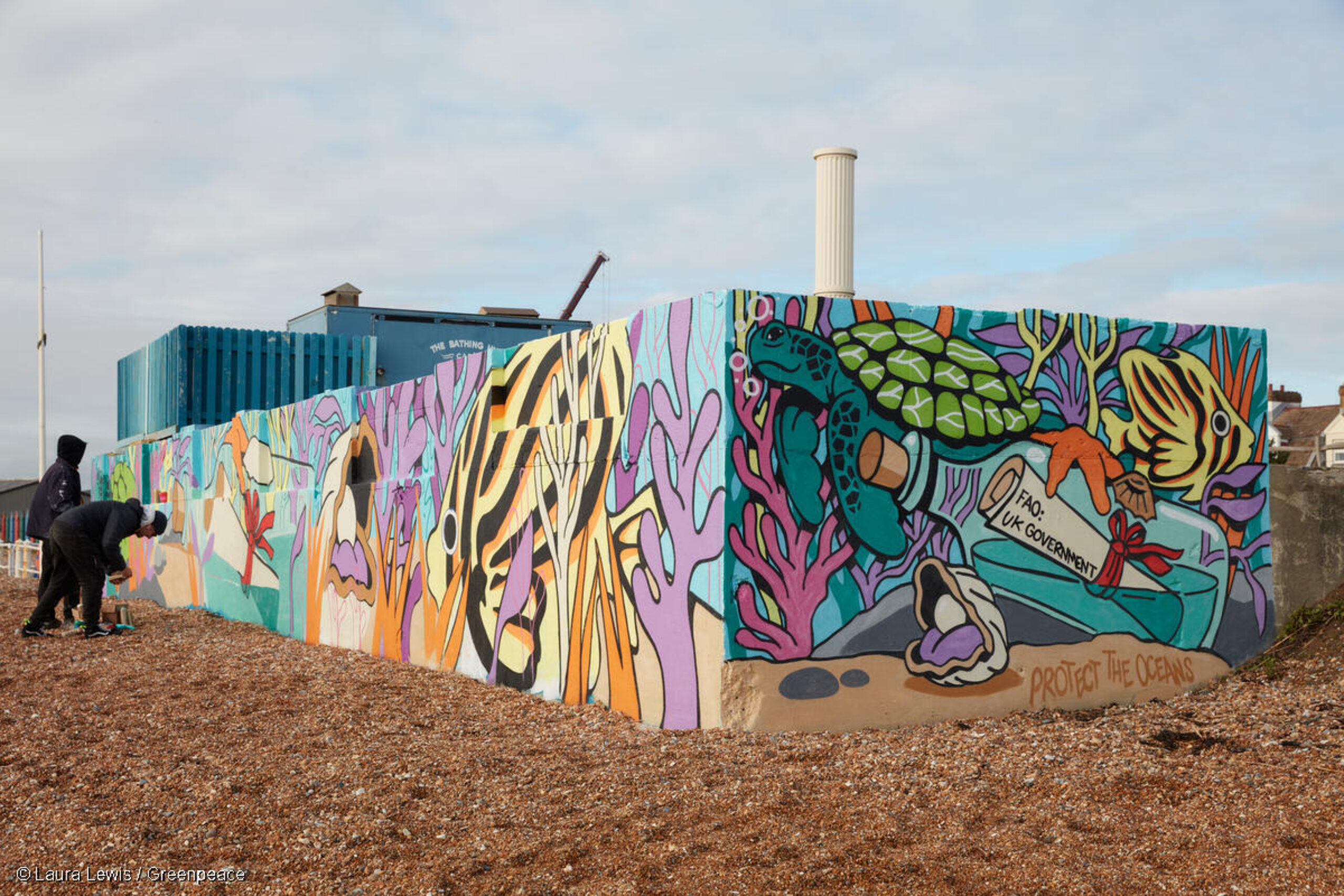 Greenpeace UK unveils new beachfront mural in global celebration as ...